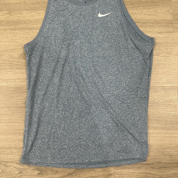 Nike | Tops | Nike Blue Heather Tank Top | Poshmark